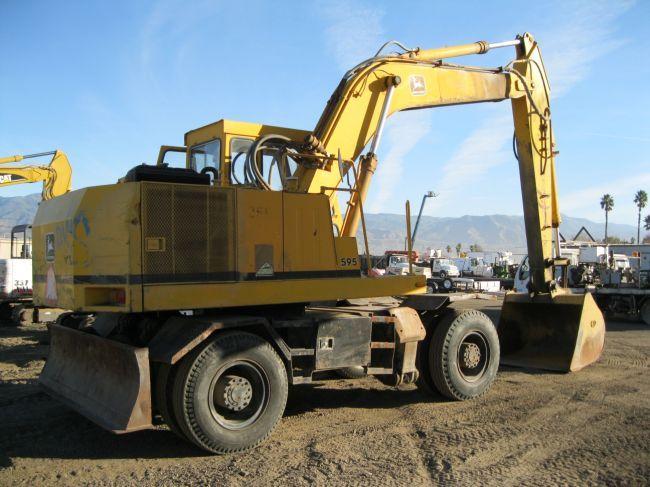 1986 John Deere 595 Wheel Excavator
