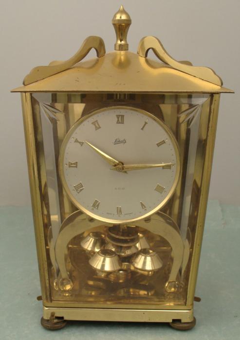 Schatz 400 Vintage Brass German Anniversary Shelf Clock