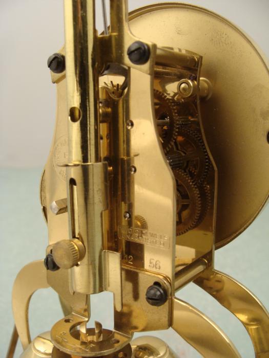 Schatz 400 Vintage Brass German Anniversary Shelf Clock