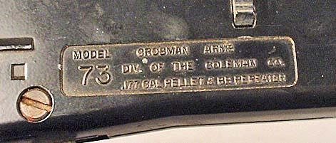 VINTAGE CROSMAN MODEL 73 .177 CAL PELLET AND BB RE