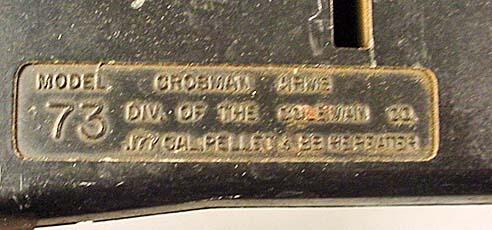 VINTAGE MODEL 73 CROSMAN .177 CAL PELLET AND BB RE