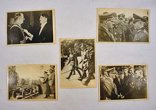 LOT OF 5 WW2 GERMAN NAZI ADOLF HITLER ARCHIVE PHOT