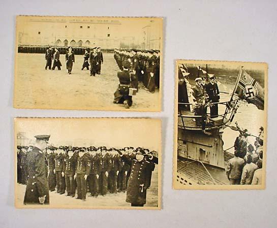 LOT OF 5 WW2 GERMAN NAZI ARCHIVE PHOTOS - Admiral