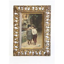 Oil painting on board signed Marie Wunsch