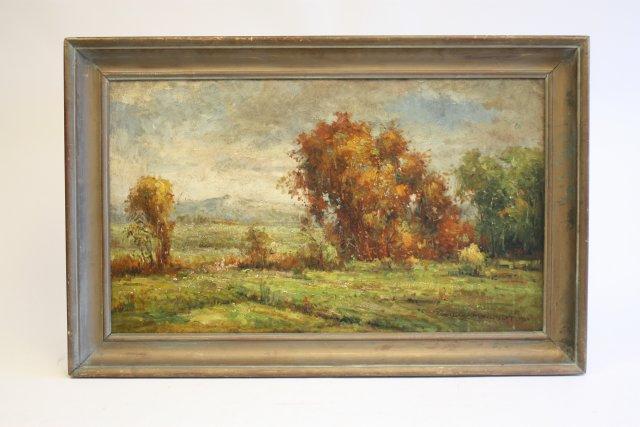Oil painting on board signed William Wendt