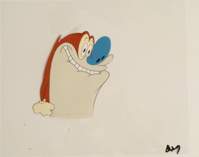 Goofy Face Ren And Stimpy Original Cel Animation Art