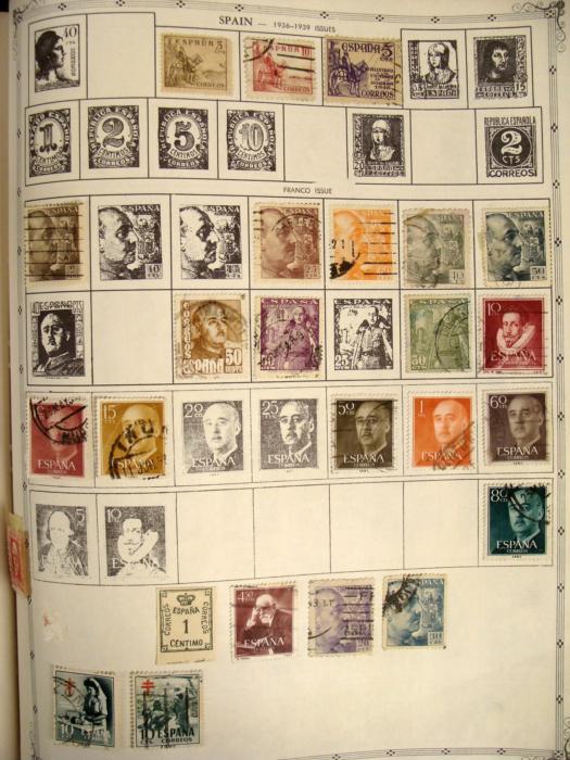 1000 + Stamps US, World Collection in Album 1800s-