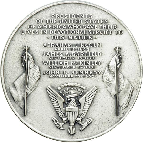 1965. Medallic Art Company Silver Medal Honoring The Pr