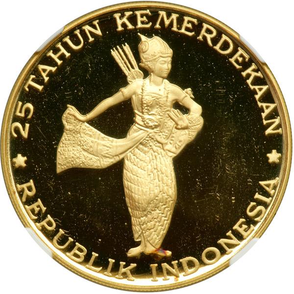 Indonesia. 10,000 Rupiah, 1970. NGC PF67