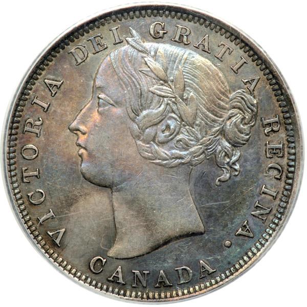 Canada. 20 Cents, 1858. PCGS AU58