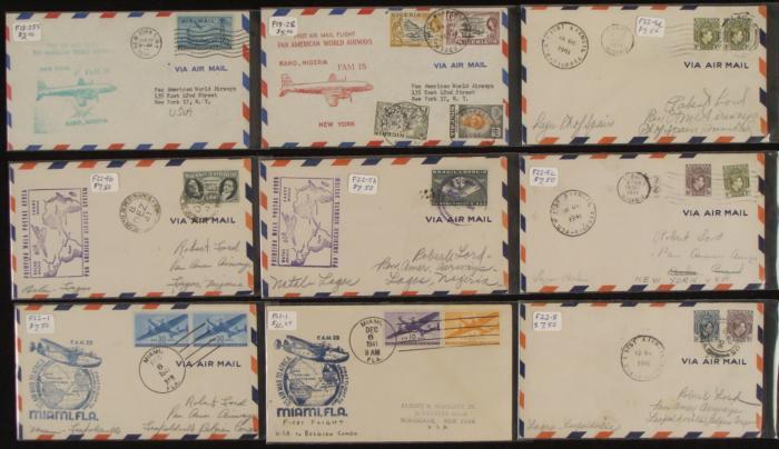 9 Africa Air Mail Covers Belgian Congo First Flight 41