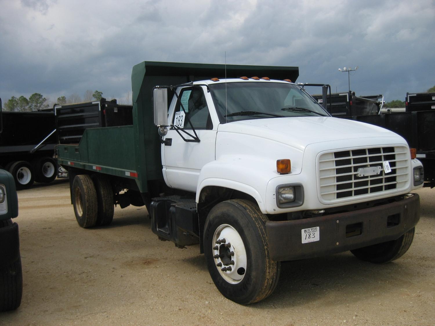 1999 GMC 7500 S/A FLATBED DUMP