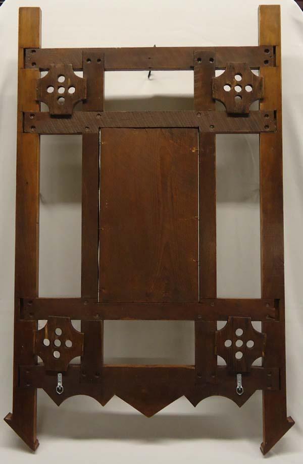 Antique Estate Hall Mirror Coat Rack