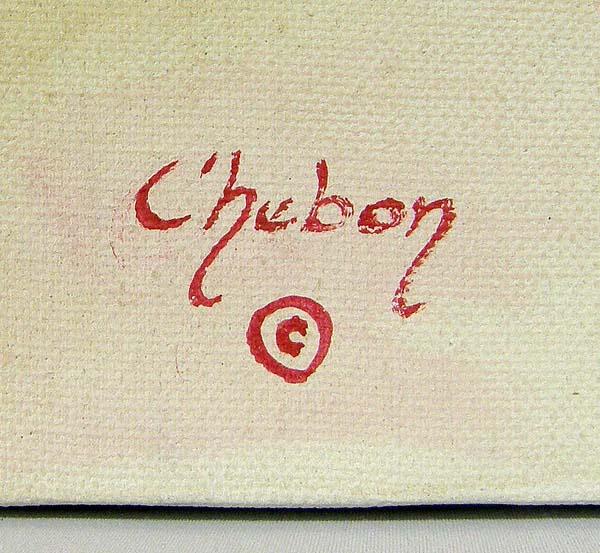 Original Painting by Native American Creek Artist Chebon Barnoskie
