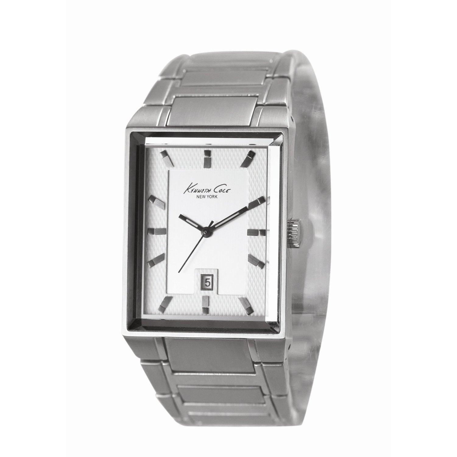 Kenneth Cole New York Men's KC3824 Classic Silver-Tone Bracelet Watch