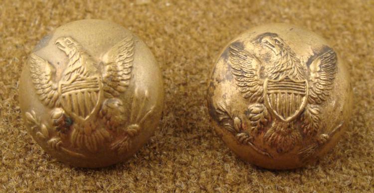 2 Civil War Buttons Henry V. Allien & Co. N.Y. ORIG