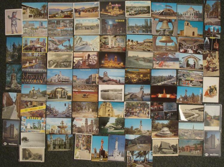 70 Vintage Mexico Mexican Postcards 1950s-