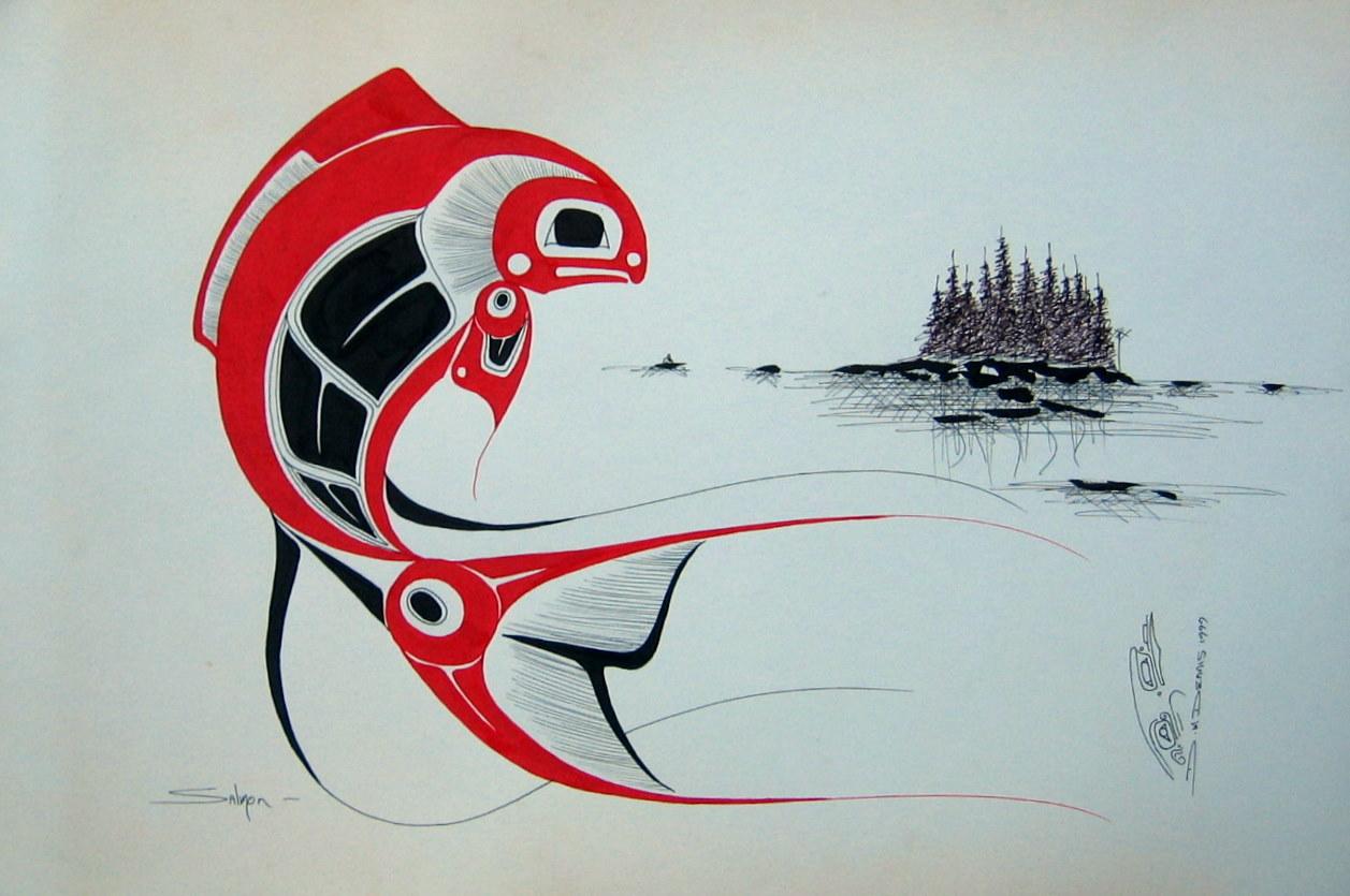 Salmon - DANNY DENNIS ( Canadian 1951 - )
