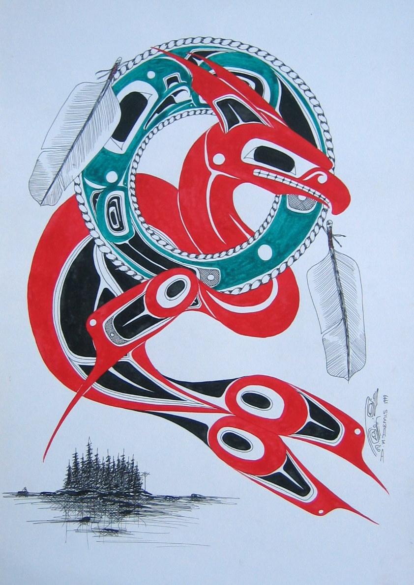 Untitled - Serpent - DANNY DENNIS ( Canadian 1951 - )