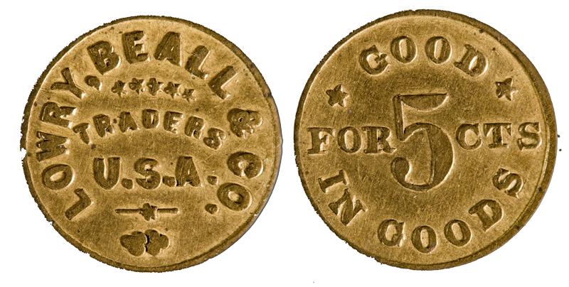 Fort Sanders,Dakota - Albany County - Lowry, Beall & Co. Token ...