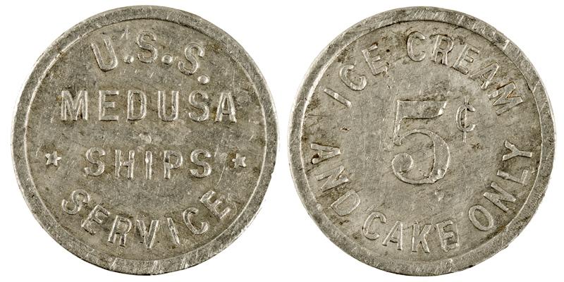 1924-1946 - U.S.S. MEDUSA Naval Token
