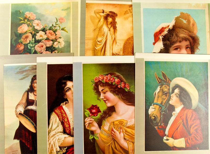 c1890-1910 - Turn of the Century Women Chromo Lithograph Copies