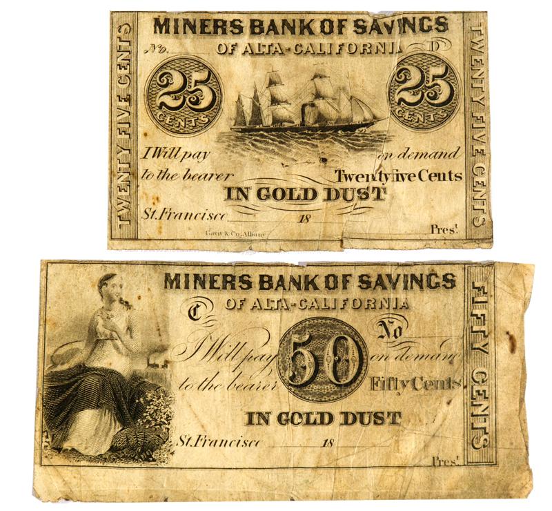 San Francisco,CA - c1849-1850 - Miners Bank and Savings Surveying Notes