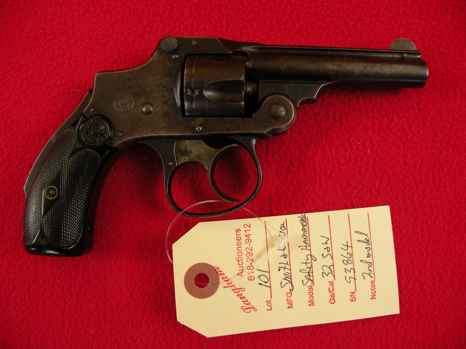 Smith And Wesson 32 Safety Hammerless Pistol 32 S&W