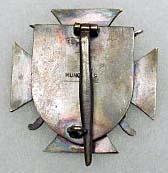 WW2 GERMAN NAZI RUSSIAN COSSACKS IRON CROSS ENAMEL