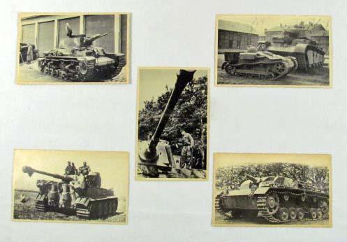 LOT OF 5 WW2 GERMAN NAZI ARCHIVE PHOTOS OF PANZER