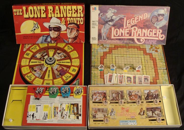 2 Lone Ranger Vintage Board Games Warren Milton Bradley