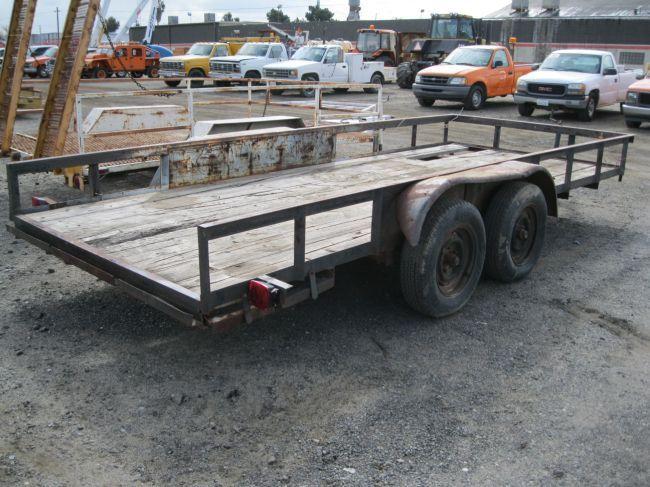 1996 Azcal T/A 18' Utility Trailer