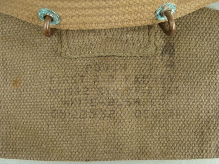 WWII U.S. GI WEB COMBAT BELT W/POUCH-BELT MARKED 1943-P