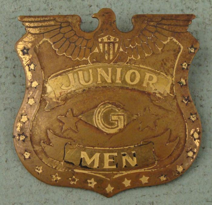 Junior G-Men Badge Vintage Premium Melvin Purvis FBI