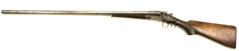 Gold Hibbard 12 ga. SXS shotgun