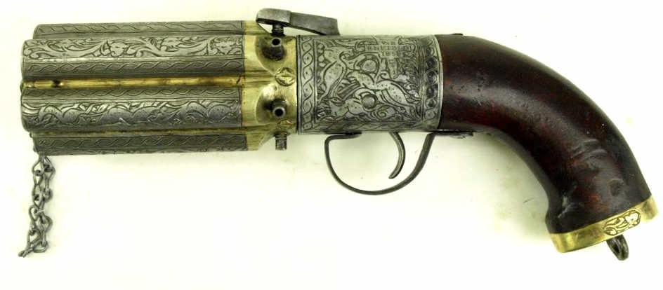 Six Shot reproduction pepper box pistol