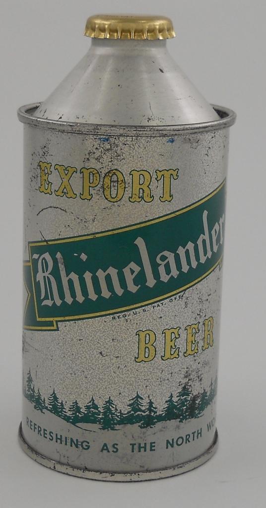 Rhinelander Export Beer Cone-Top Can