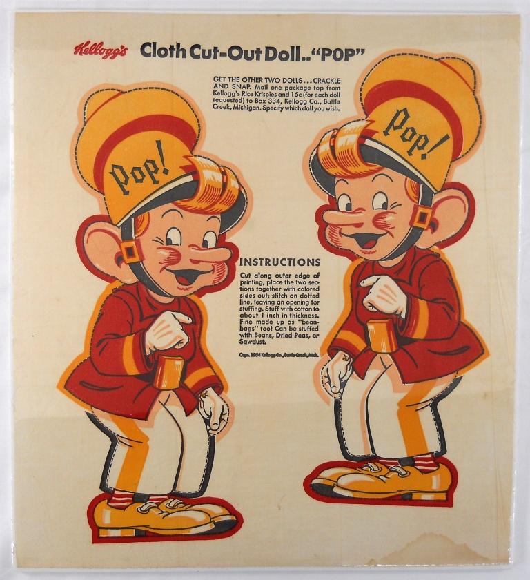 Kellogg's Snap, Crackle and Pop Cloth Dolls