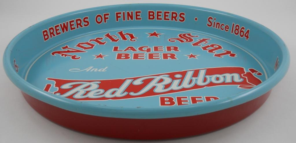 North Star & Red Ribbon Beer Tray