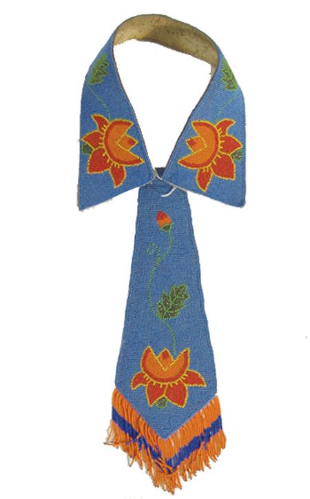 Crow Beaded Collar and Tie