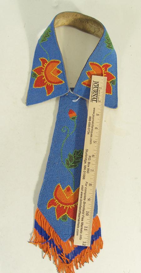 Crow Beaded Collar and Tie