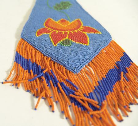 Crow Beaded Collar and Tie