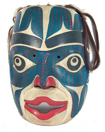 Northwest Coast Cedar Mask - Ivan Otterlifter