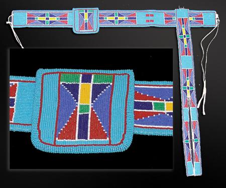 Crow Beaded Belt