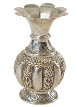 Set of 3 Sterling Silver Hand Made Decorative Flower Pots Limited ...