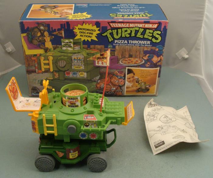 TMNT Turtles Pizza Shooter Vehicle Working IN BOX