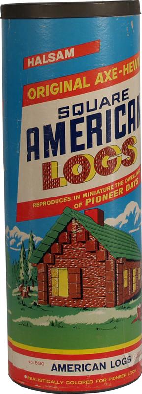 Vintage Halsam Original Axe-Hewn Square American Logs