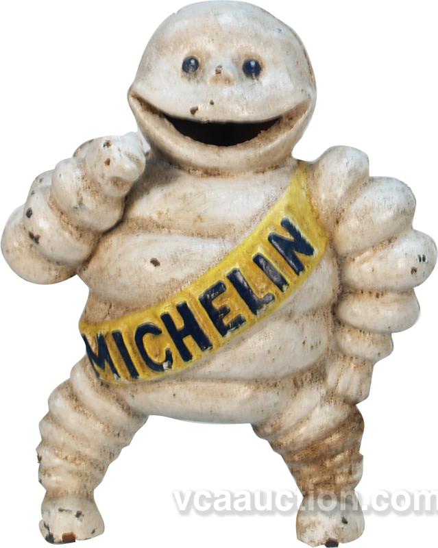 Vintage Cast-Iron Michelin Man Figural Statue