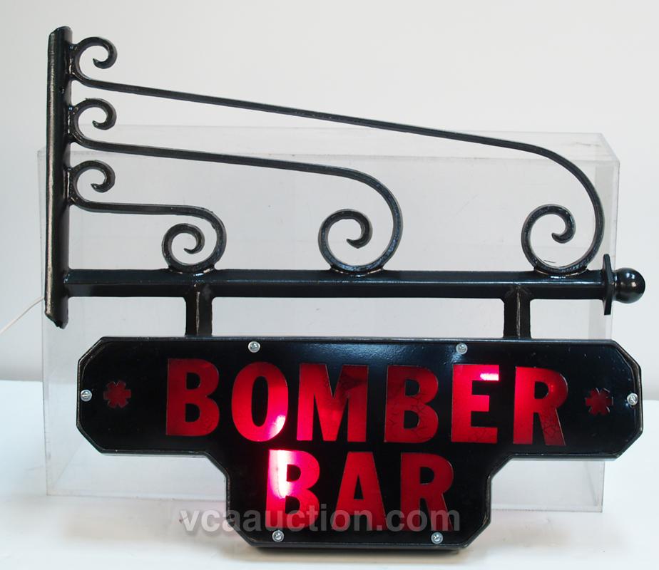 "BOMBER BAR" Glass & Metal Double Sided Outdoor