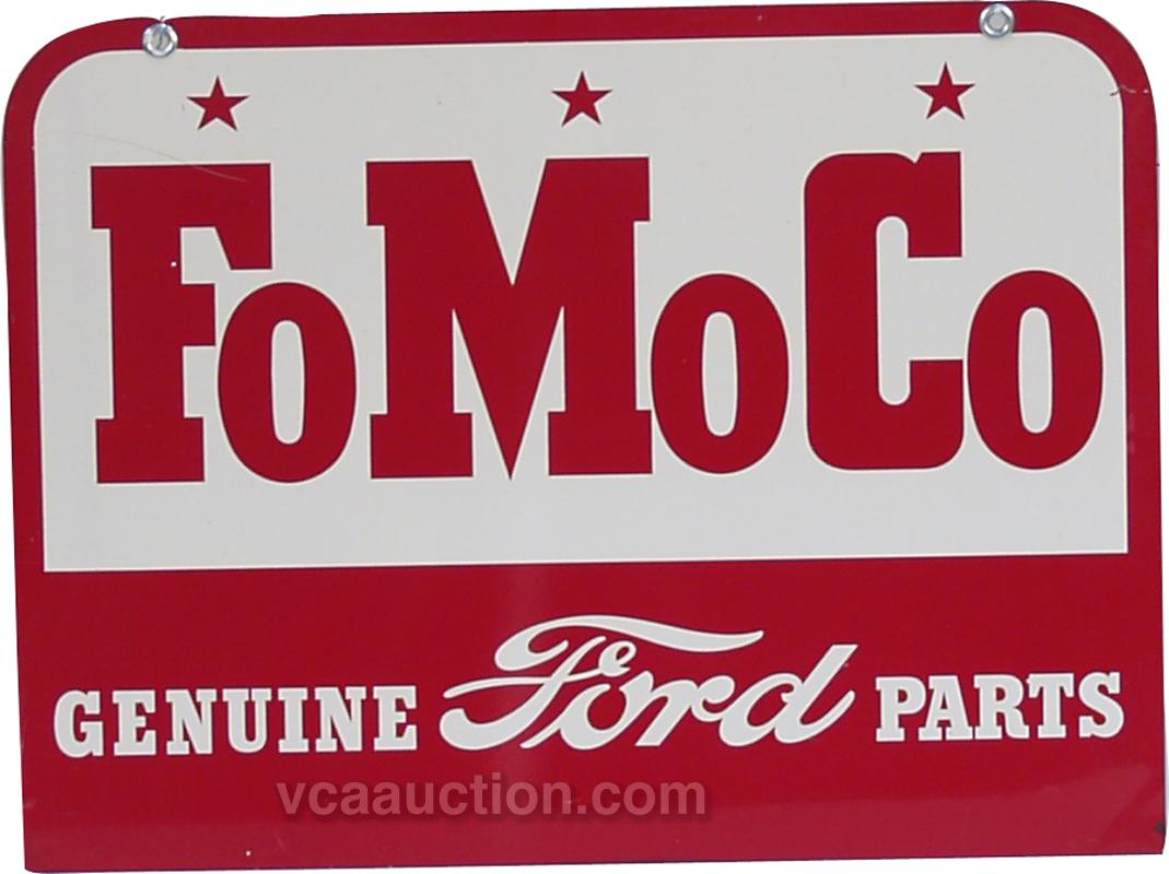 FoMoCo Genuine Ford Parts Double Sided Tin Sign